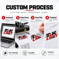 China Custom Printed Heat Transfer Logos for T Shirts Activewear and Sports Clothing for sale