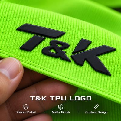 China Custom 3D TPU Heat Transfer Logos with Matte Raised Finish for Sportswear for sale