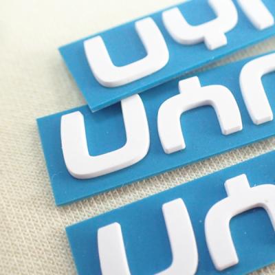 China firm Double Color 0.8mm Silicone Heat Transfer Labels for sale