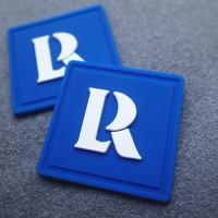 China Custom Rubber Logo Patches silicone badge for garment for sale