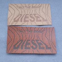China Brown Rectangle Shape 3D Custom Embossed Labels for sale