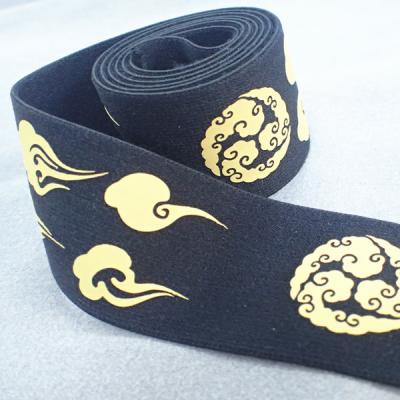 China Eco Friendly Multicolor 3D Silicone Printed Elastic Band for sale