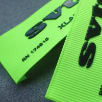 China Satin OEKO 3.8cm Printed Name Tags For Clothing printing silicon label for sale