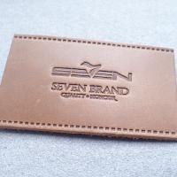 China Heat Press Embossed Leather Patches for sale