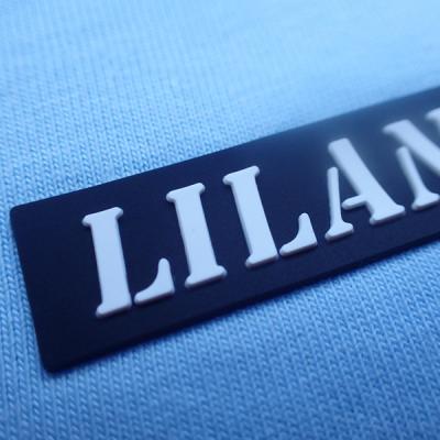 China Washable Flat Silicone 1.8mm Heat Transfer Neck Labels for sale