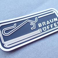 China Nontoxic Rubber Clothing Labels for sale