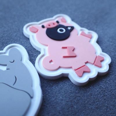 China 3D Carton Animal Die Cut ODM Logo Clothing Labels for sale