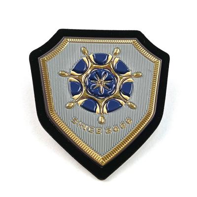 China 3D Logo Print Welding High Frequency Soft Heat Embossed Tpu Badges For Clothing for sale