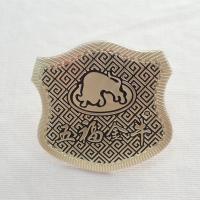 China High Frequency Embossed Soft Woven 3D TPU Badges for Leather Chaussures Shirt for sale