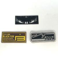 China 3D Logo Embossed Motif Rubber Silicone Patch Badges For Sewing Clothing for sale