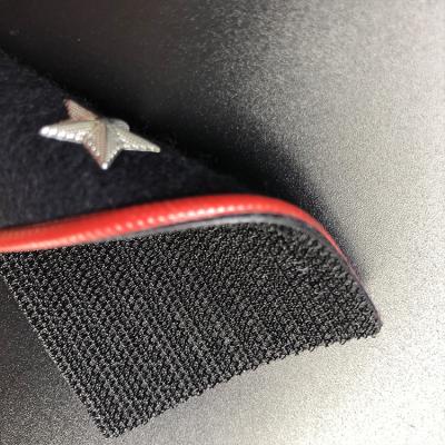 China Customizable Clothing Tags Labels with 3D raised lettering embossed by high frequency voltage for tactile branding on matte and fleece surfaces for sale