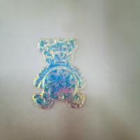 China Magic Color TPU Custom Clothing Patches Bear Shape Washable Sustainable for sale