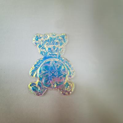 China Magic Color TPU Custom Clothing Patches Bear Shape Washable Sustainable for sale