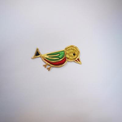 China Electroplating Bird Embroidery Patch For Dress And Personal Adornment for sale