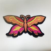China Butterfly Custom Embroidered Patches For Clothes Shoes Bag Suitcase for sale