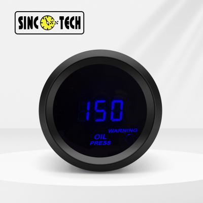 China Plastic Net Oil Press Gauge Meter Auto Mobile Led Display LED 52mm for sale
