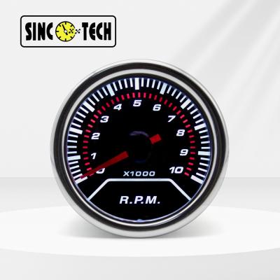 China 8023T Pointer 52mm R.P.M Gauge Speedometer Sinco Tech Auto Mobile Led Display Tachometer for sale