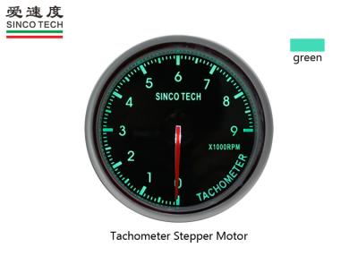 China Digital Race Car Gauges 60mm Tachometer Green Color 12v DO 6350 RPM Display for sale