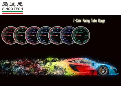 China Single Pointer Turbo Boost Gauge 7 Color High Accuracy 60 Mm Size ISO 9001 Approved for sale