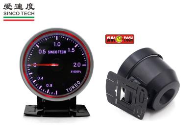 China Universal Turbo Boost Gauge Purple Display with Permanent Magnet Motor for sale