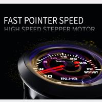 China Do637 52mm Race Car Turbo Boost Gauge 7 Color Turbo Sensor Kit for sale