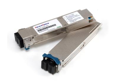 China Hot-Pluggable SMF QSFP + Optical Transceiver 1270nm 10KM 40G/ps For 40 GE for sale
