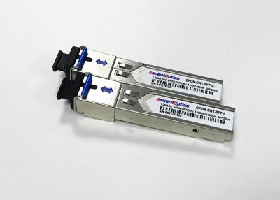 China 20Km ONU / ONT Optical GPON Transceiver SFP Module TX 1.25G / RX 1.25G for sale