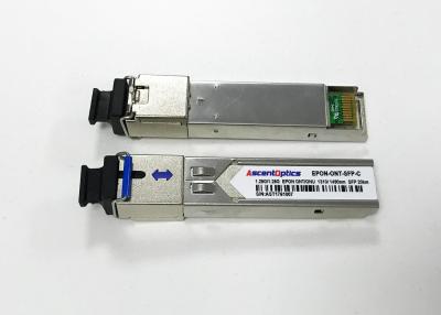 China 20Km EPON ONU / ONT sfp optical transceiver TX 1.25G / RX 1.25G Tx1310nm / Rx1490nm for sale