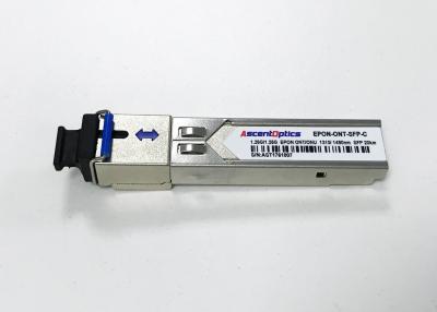 China EPON ONT SFP Transceiver Tx1.25g Rx1.25g Tx 1310nm Rx 1490nm 20KM for sale