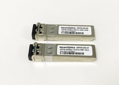 China 25G SFP28 Transceiver Sr For Ethernet And Ftth , Sfp Sw Om4 Mm Duplex sfp lc transceiver for sale