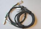 China QSFP + Copper Cable Insulated Twinax Passive QSFP - 4SFP10G - CU1M for sale