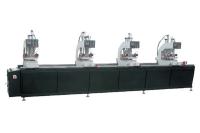 China Four Head PVC UPVC Window Machine 400-4500mm Welding Length Customized Power Supply for sale