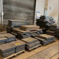 China Black Metal Carbon Steel Plate For Stamping Machine Parts Side Plate Flame Cutting Parts for sale