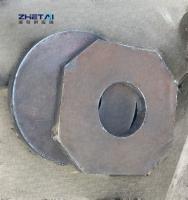 China Black Metal Carbon Steel Plate For Stamping Machine Parts Side Plate Flame Cutting Parts for sale