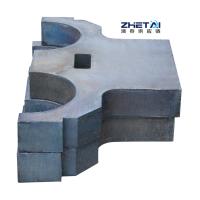 China Black Metal Carbon Steel Plate For Stamping Machine Parts Side Plate Flame Cutting Parts for sale
