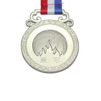 China Blank Zinc Alloy 3D Souvenir Medals Silver Award Marathon Running Metal Sport Medal for sale