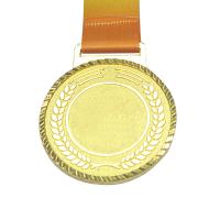 China Alloy Medals Gold Silver Bronze Souvenir Medals Crafts With Ribbon for sale