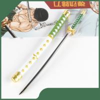 China Tashigi 22CM Zinc Alloy One Piece Sword Keychain Elasitc Moving Sword for sale