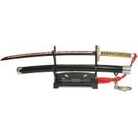 China Environmental Friendly Demon Slayer Keyring Tsugikuni Yoriichi Nichirin Anime Katana Keychain Sword for sale