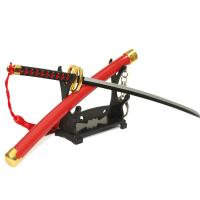 China Unisex Keychain Demon Slayer Tsugikuni Yoriichi Nichirin Anime Katana Keyring Sword 22cm for sale