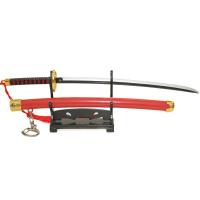 China Unisex Keychain Demon Slayer Tsugikuni Yoriichi Nichirin Anime Katana Keyring Sword 22cm for sale