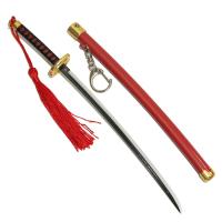 China Unisex Keychain Demon Slayer Tsugikuni Yoriichi Nichirin Anime Katana Keyring Sword 22cm for sale