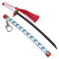 China Metal Art Craft 22cm Demon Slayer Keychain Rengoku Kyoujurou Mini Katana Sword for sale