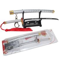 China Smooth Surface 3D Model Keychain Demon Slayer Rengoku Kyoujurou Mini Katana Sword Keychain for sale
