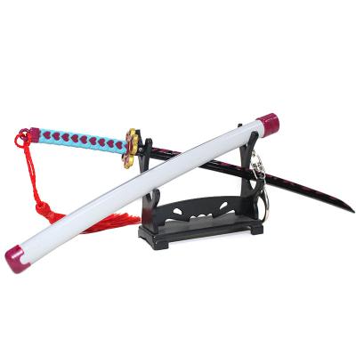 China 22cm Demon Slayer Sword keychain Mini Kanroji Mitsuri Anime Katana Metal for sale