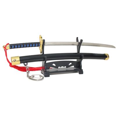 China Unisex Custom Hard Enamel Keychain Demon Slayer Nichirin Anime Katana Sword 22cm for sale