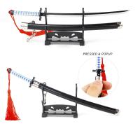 China 22cm Metal Alloy Demon Slayer Sword Keyring Tanjiro Katana Sword Anime for sale