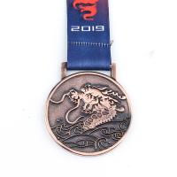 China ODM Die Casting Decade Awards Place Medal World Class Medal With V Neck Ribbon for sale