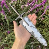 China 30CM 3D Model Keychain Asta Demon Slayer Sword Anime Weapon Blunt Metal Crafts for sale