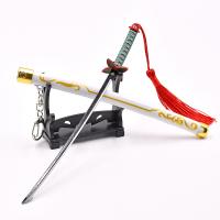 China OEM Anime Sword Keychain Demon Slayer Kochou Shinobu Katana Keychain for sale